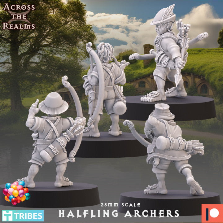Halfling Archer ( 4 Miniaturen ) – Zombiezeit